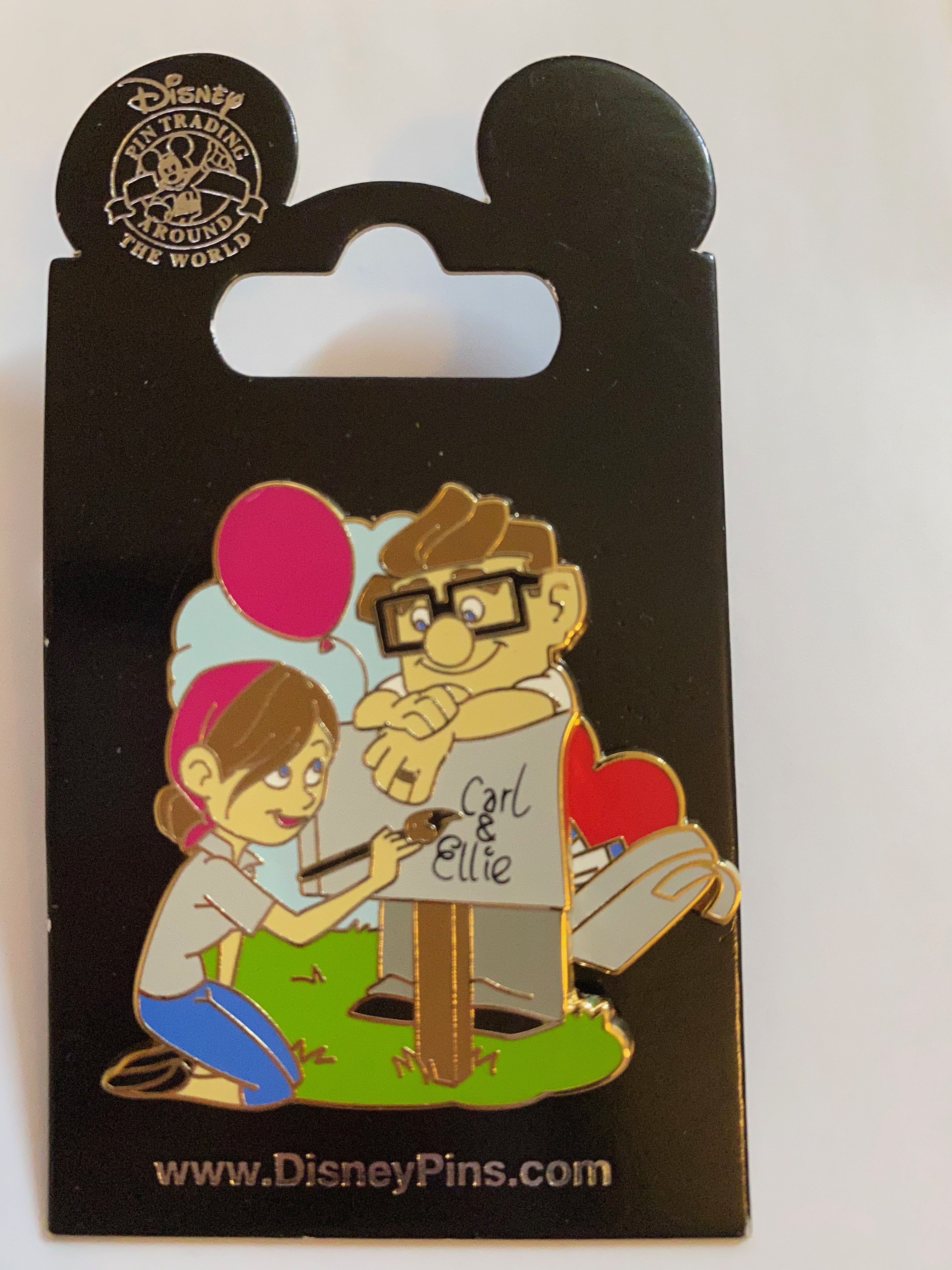 Disney Parks Pixar Up Carl & Ellie Love Envelope Pin New With Card ...