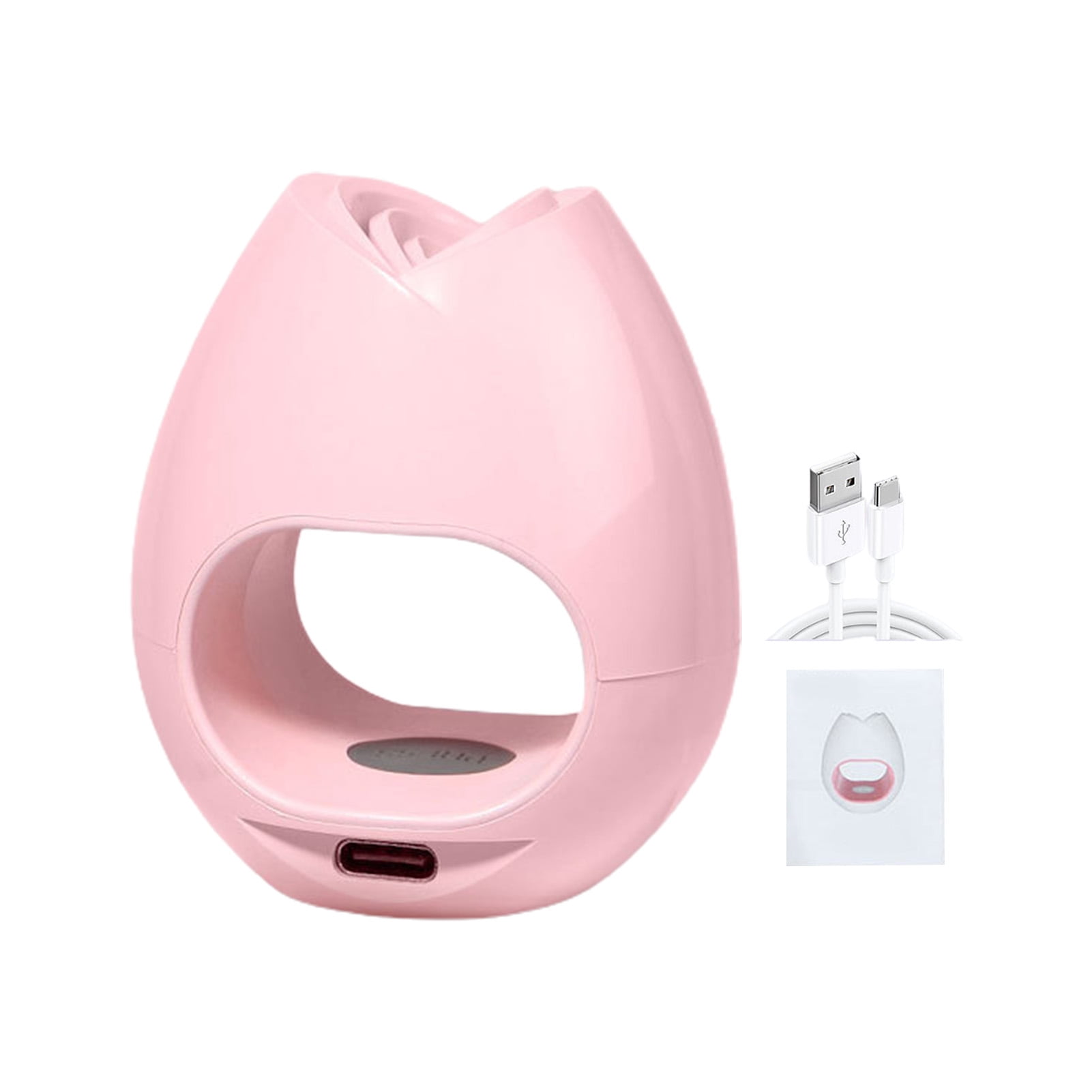 Hesroicy 1 Set Nail Drying Lamp Not Dazzling Not-black Hands Dual Light ...