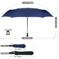 AOACreations Portable Oversize Travel Rain Umbrella, 55" Vented Double ...