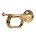 Muslady B Flat Bugle Call Trumpet Brass Cavalry Horn with Mouthpiece ...