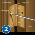Hingemate Door Hinge Security Pins / Screws / Stud, 3-Pack Kit ...