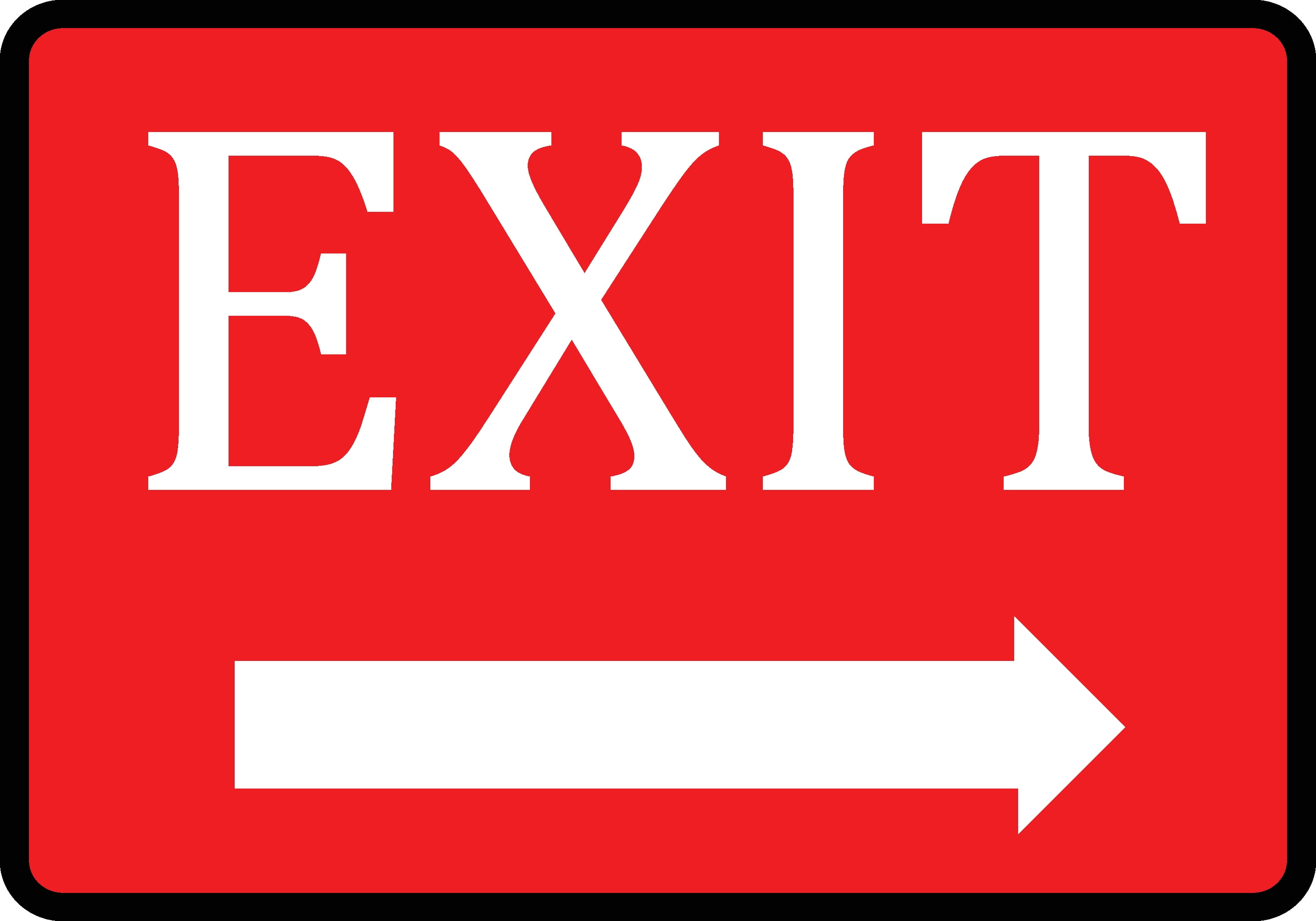 Exit With Right Arrow Printable Sign exit-with-right-arrow-printable-sign