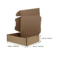 Hemoton 20pcs Small Brown Corrugated Paper Boxes Kraft Cardboard ...