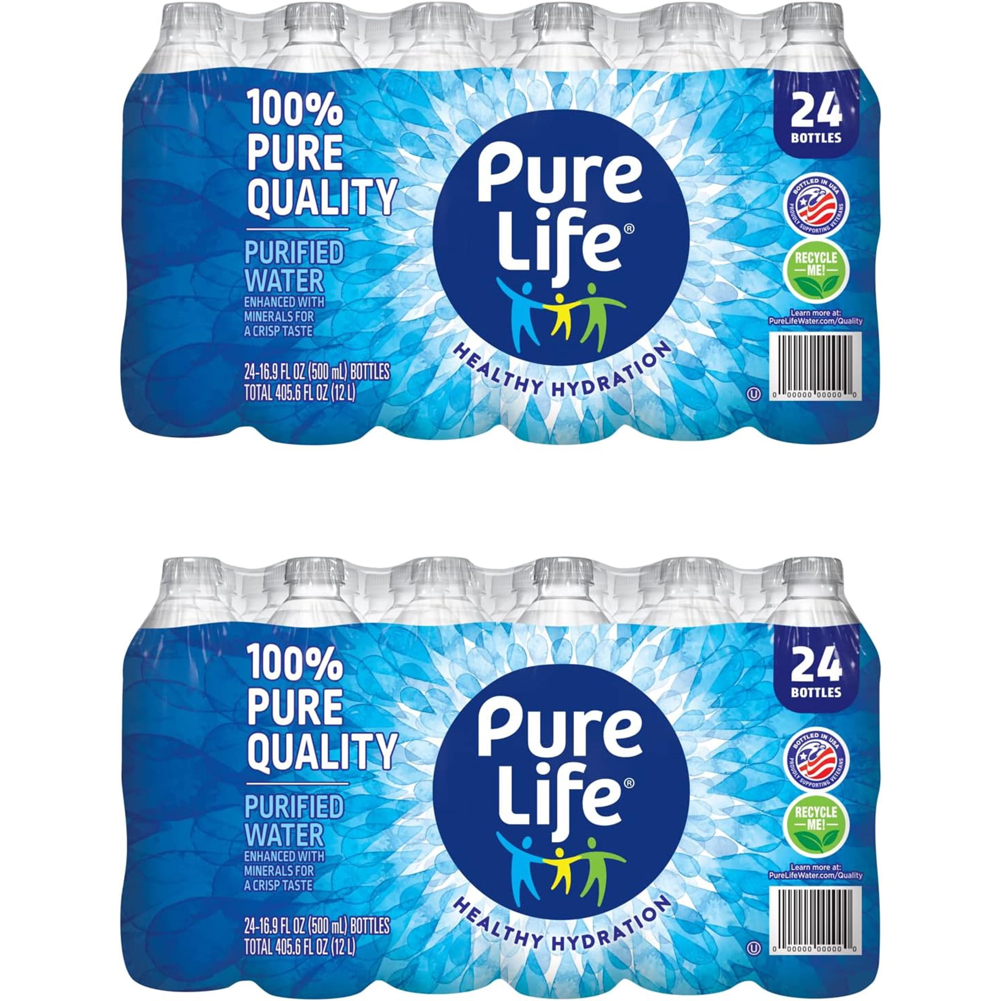 Pure Life Purified Water, 16.9 oz. Bottles, 2 Cases (24 Bottles) $24.99 ...