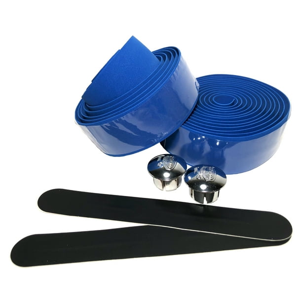 EVA Road Bike Blue Handlebar Tape, Bicycle Handle Bar Cycling Wraps w ...