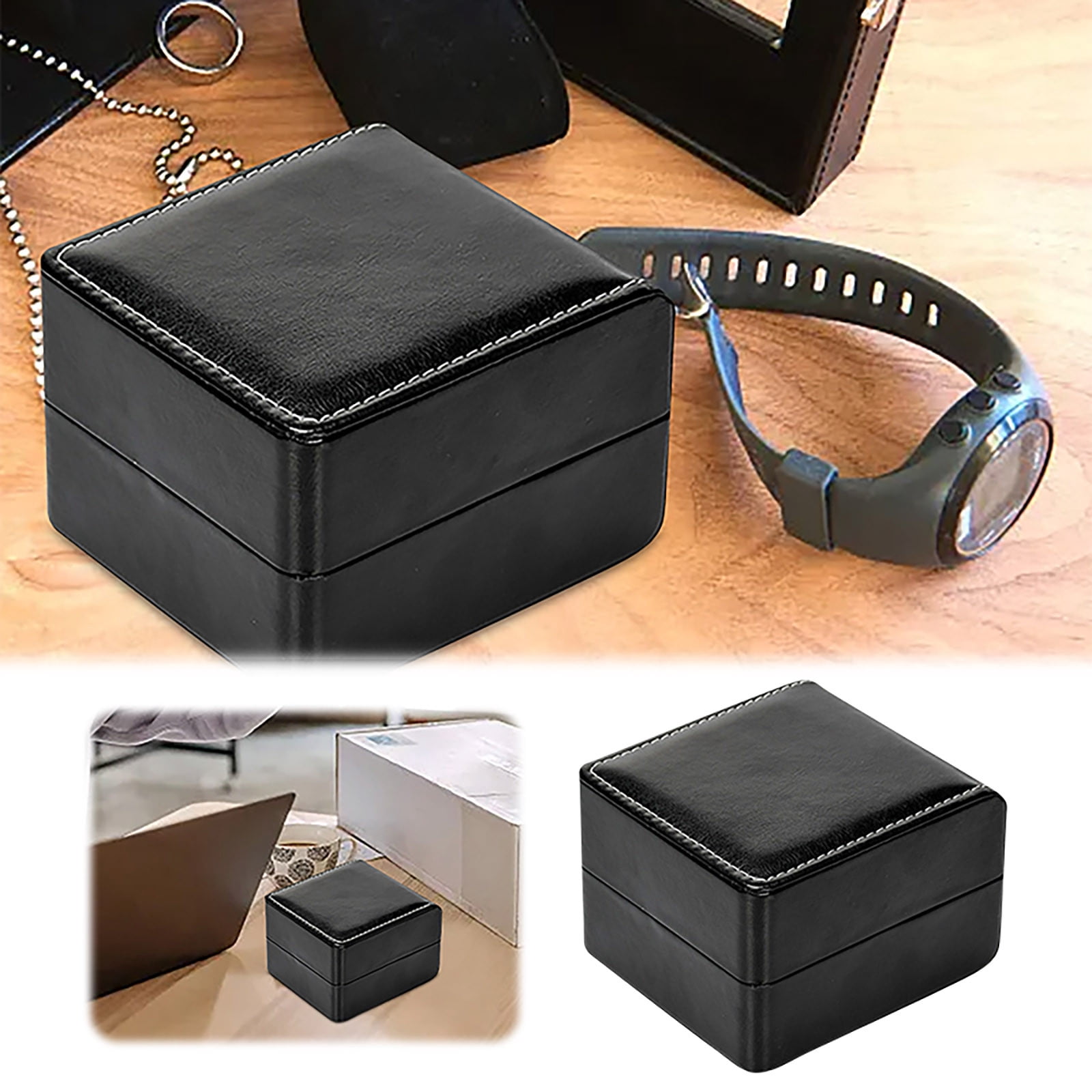Elegante estuche de cuero para relojes exquisitos que realza el ...