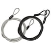 Uxcell 4.92ft Security Cable Coated Spring Lock Wire Rope Double Loop ...