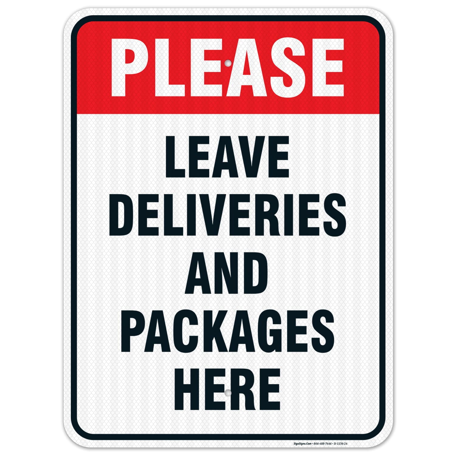 Please Leave Deliveries and Packages Here Sign, - Walmart.com