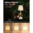 KDG Cordless LED Table Lamps Set of 2, Rechargeable 5000mAh Battery ...
