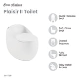 Plaisir II One-Piece Elongated Toilet Top Flush 1.28 GPF - Walmart.com