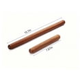 2Pcs Wooden French Rolling Pin for Baking, Solid Wood Non-Stick Rolling ...
