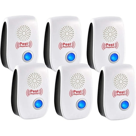 Ultrasonic Pest Repeller, 6 Pcs Electronic Insect Repellents Indoor ...