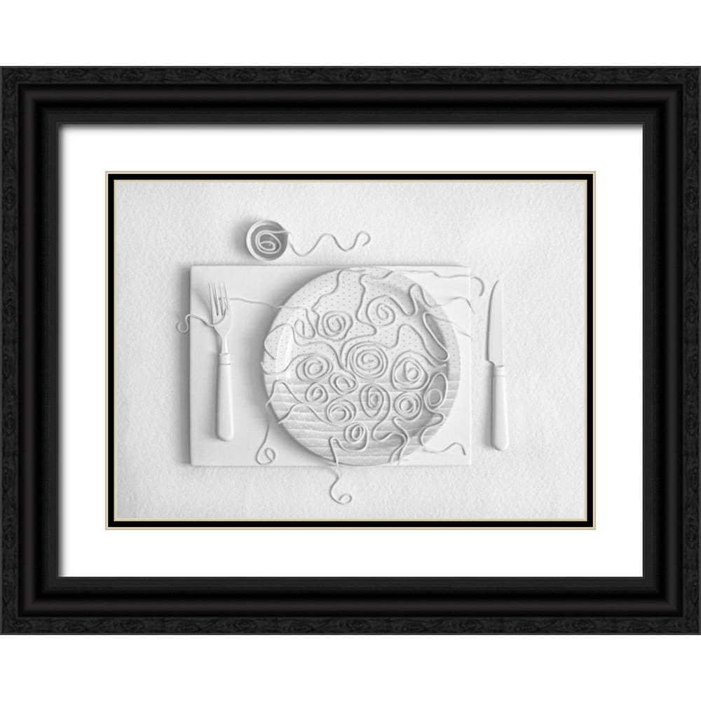 Lazarov, Dimitar 18x14 Black Ornate Wood Framed with Double Matting ...