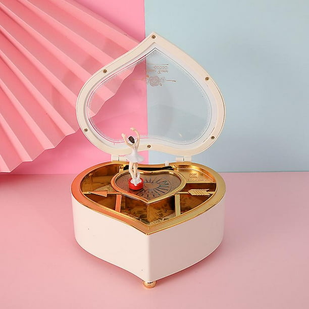 Peach Heart Ballet Girl Music Box Creative Music Box Music Box For ...