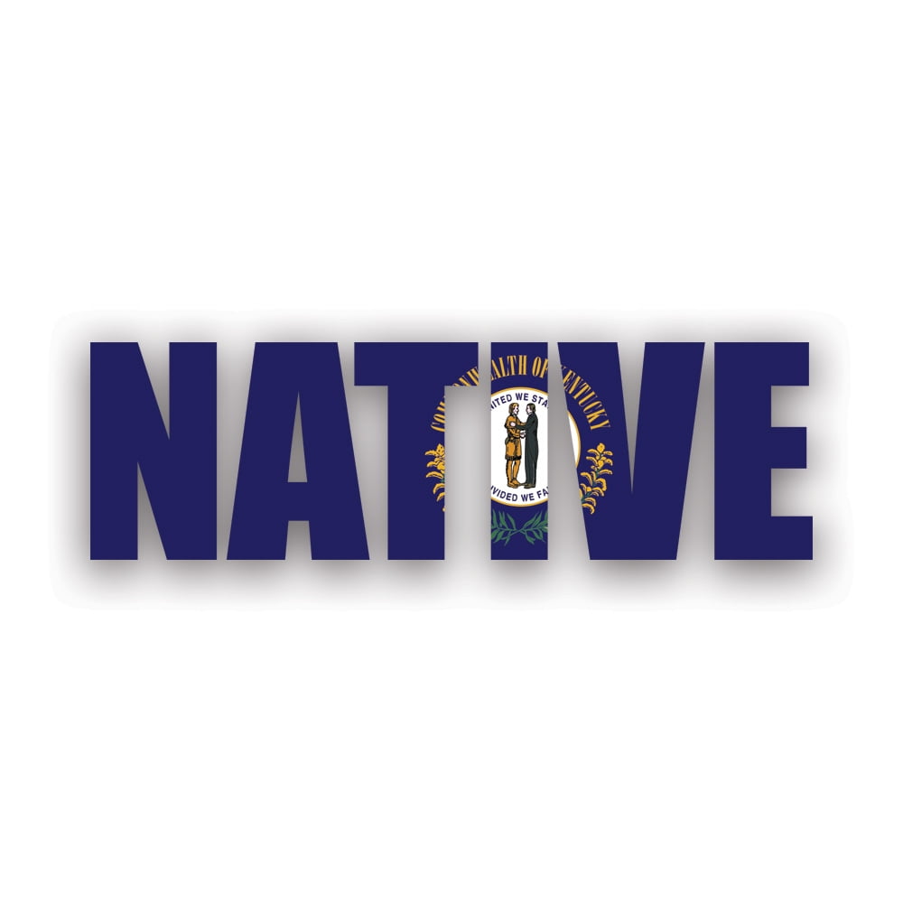 Kentucky Native Sticker Decal - Self Adhesive Vinyl - Weatherproof ...