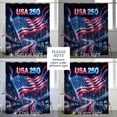 250 Years Anniversary Shower Curtain 72 Inch, American Flags Pattern ...