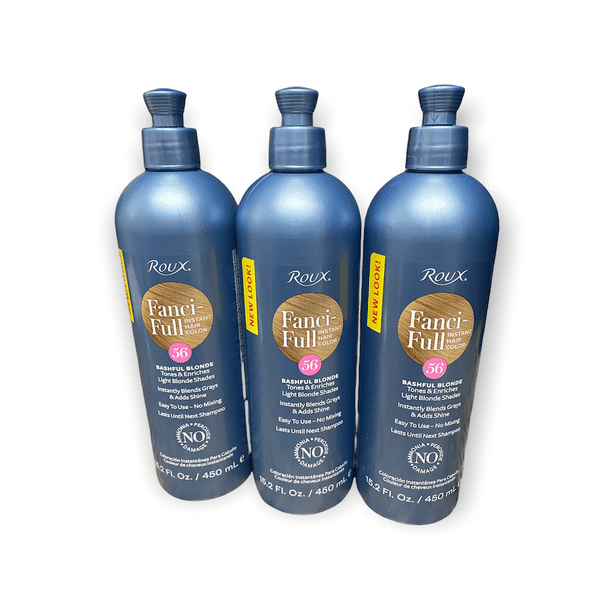 Roux Fanci-Full Hair Color Rinse - #56 - Bashful Blonde 15 oz. (Pack of 3) - Walmart.com