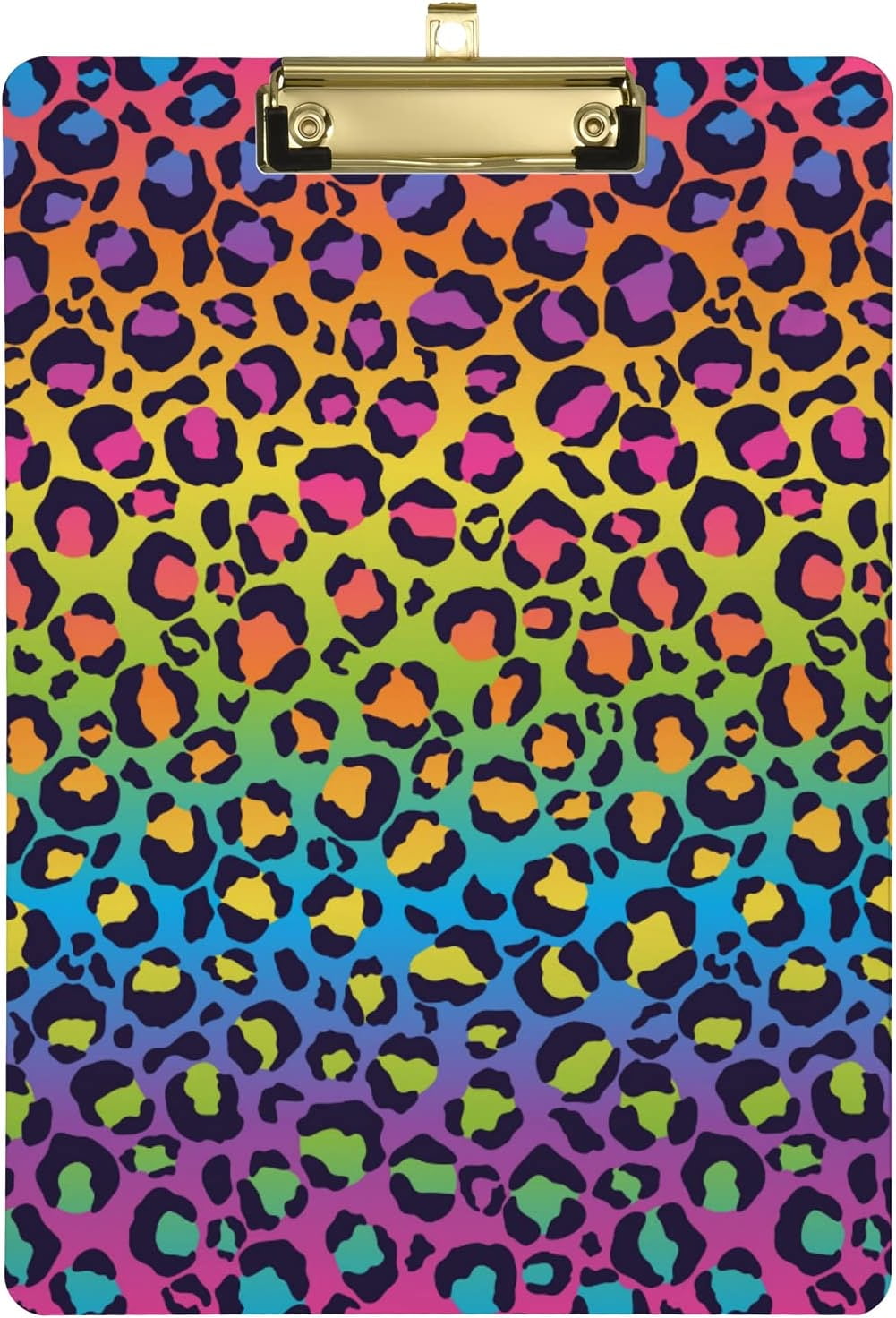 FMSHPON Fashion Colorful Leopard Print Clipboard Hardboard Wood Nursing ...