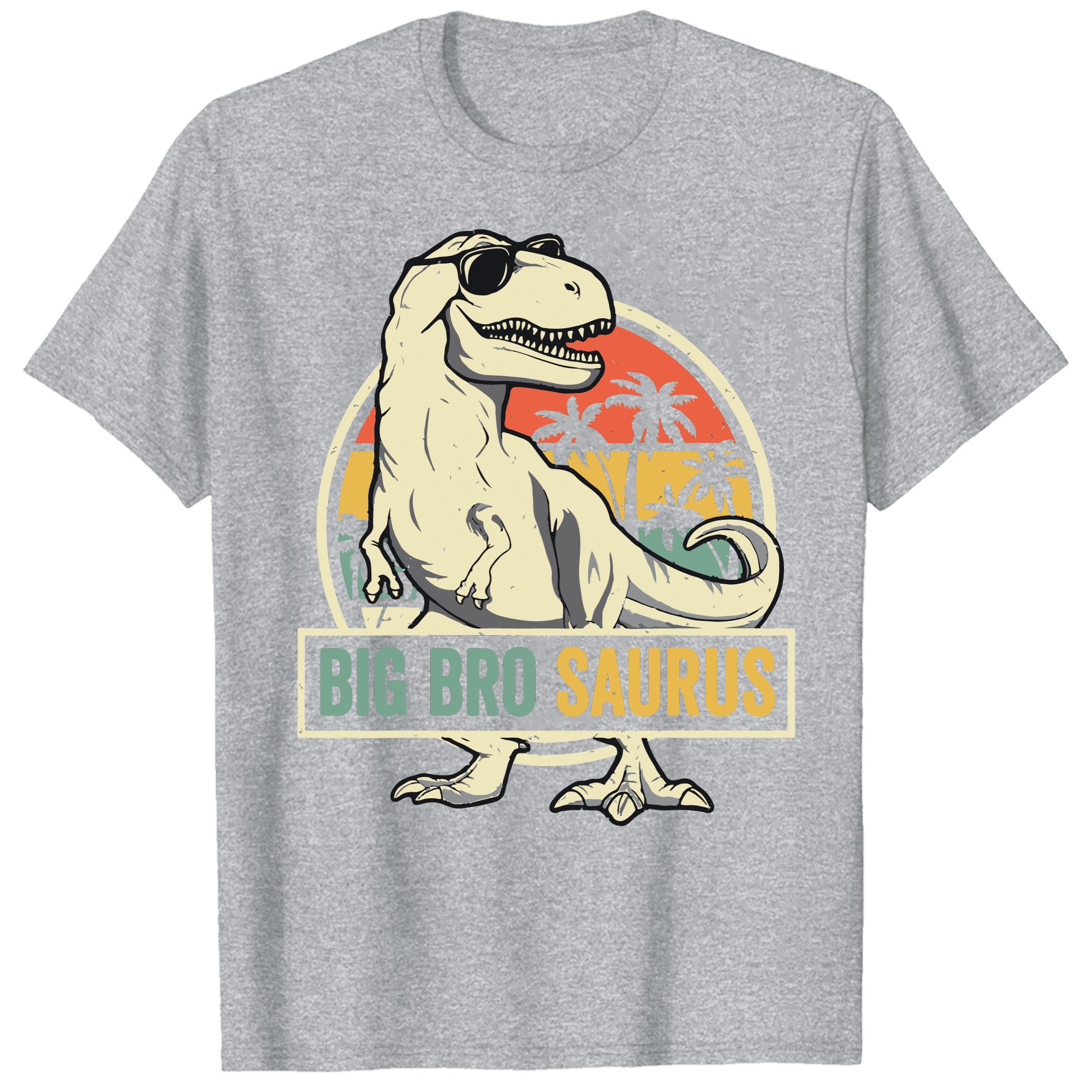 Big Bro Saurus Graphic T-Shirt for Boys T-Shirt Size 10-12 - Walmart.com