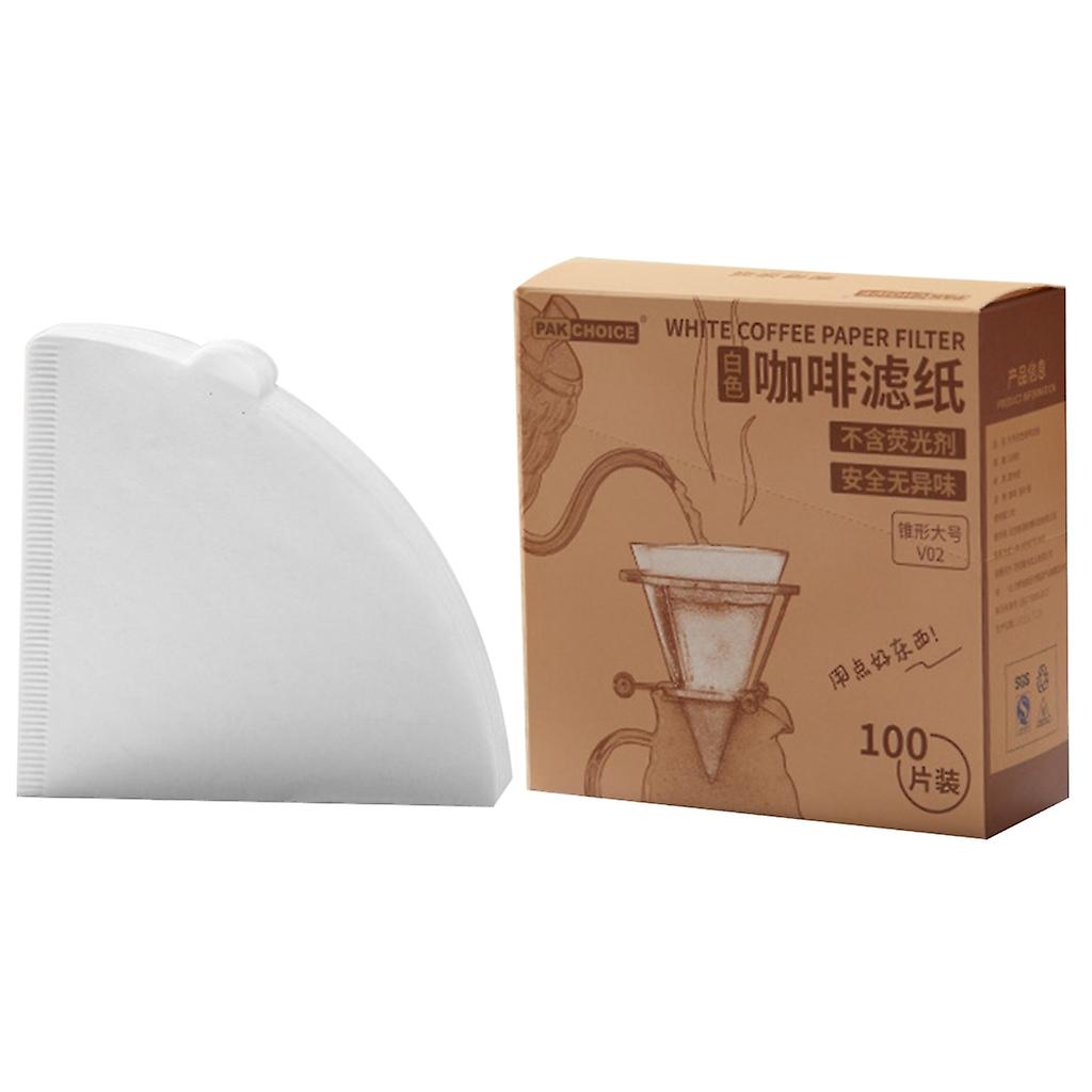 100 piezas de papel desechable para filtro de café de pulpa de madera ...