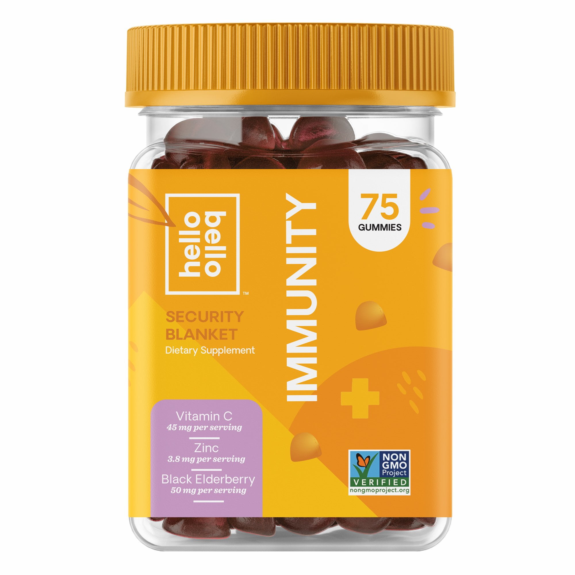 Hello Bello Elderberry Immunity Gummy Vitamin, 75ct - Walmart.com