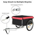 PEXMOR Foldable Bike Cargo Trailer, Luggage Wagon Trailer Folding Frame ...
