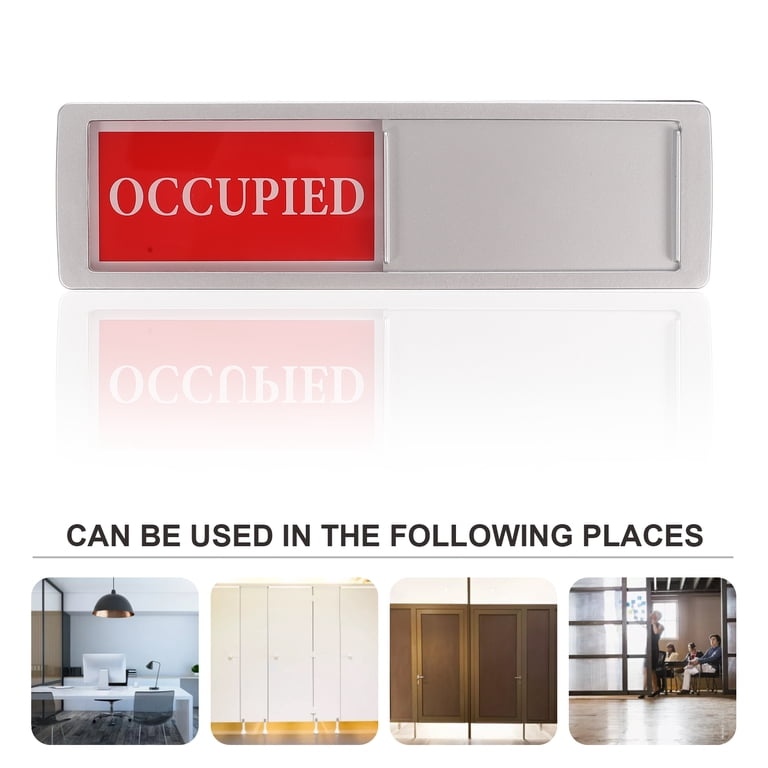 Conference Room Occupied Sign Wood Conference Room Signs | Sliding