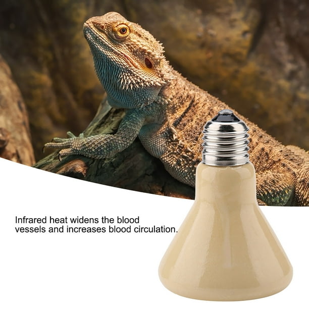 Heat Emitter Bulb,220-230V Infrared Ceramic Emitter Reptile Heater Lamp ...