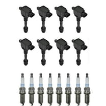 Set of 8 ISA Ignition Coil and 8 Denso Spark Plugs Compatible with ...