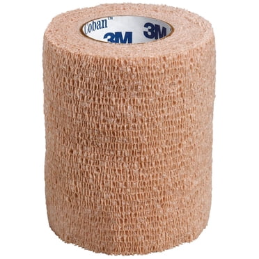 3M Coban Medical Adhesive Elastic Wrapping Stretch Bandage, 4 Inch x 5 ...
