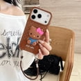 Autumn Edition With Lanyard Wine Red 3D Phone Case For iPhone 17 16 15 ...