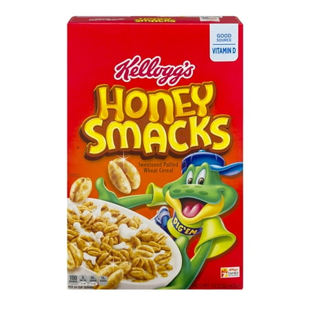 Kellogg's Honey Smacks Cereal, 15.3 OZ - Walmart.com