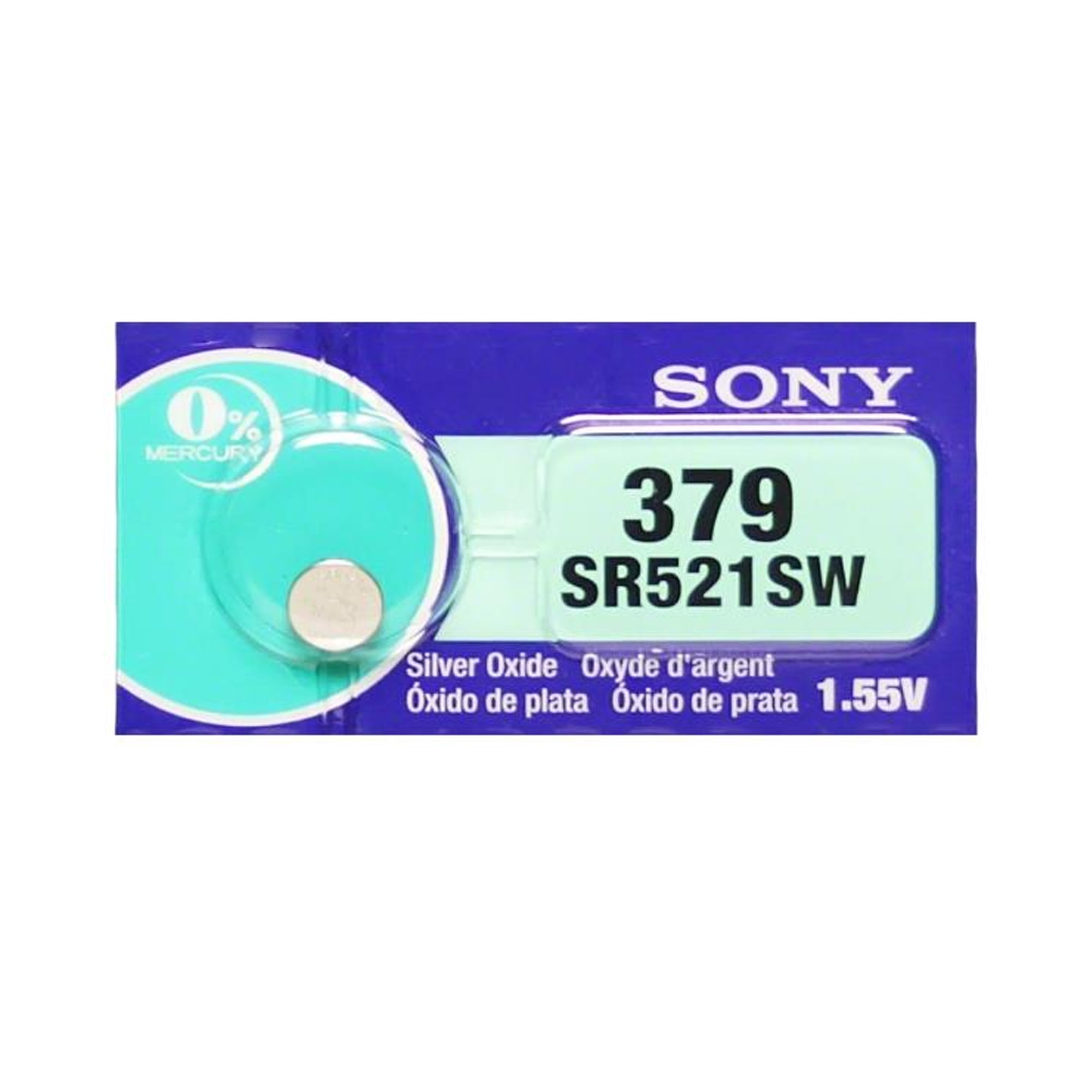 10-pack Sony 379 (SR521SW) Silver Oxide Button Batteries | Walmart Canada