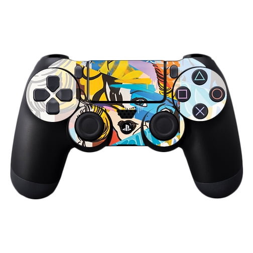 Skin Decal Wrap Compatible With Sony PS4 Controller Cut Up Art ...