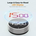 LIDUI-Rechargeable Magnetic Kitchen Timer,LED Countdown/Up Timer, Supports USB-C Charging,with ...