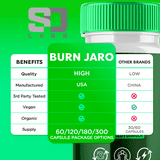 S.O LABS Burn Jaro Natural Energy Detox Capsules 300 Vegan Support ...