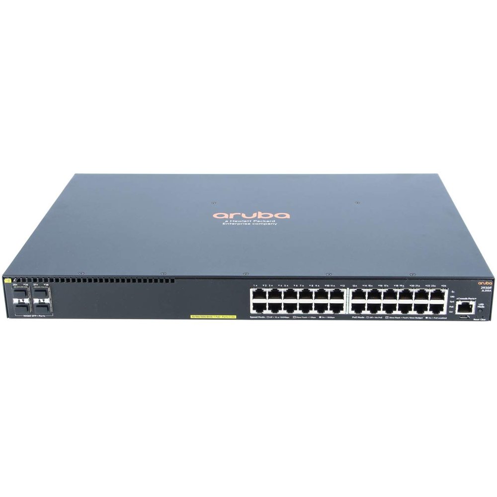 HPE JL255A#ABA Aruba 2930F 24G PoE+ 4SFP+ Switch - Walmart.com ...