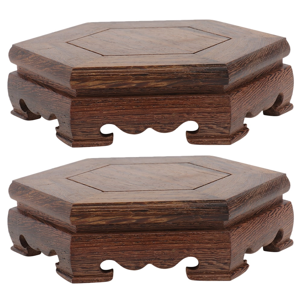 Click here for Shisuyan 2pcs Wood Plant Stand Wooden Planter Pede... prices