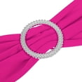 25pcs Fuchsia Spandex Chair Sashes with Buckle Slider for Wedding ...