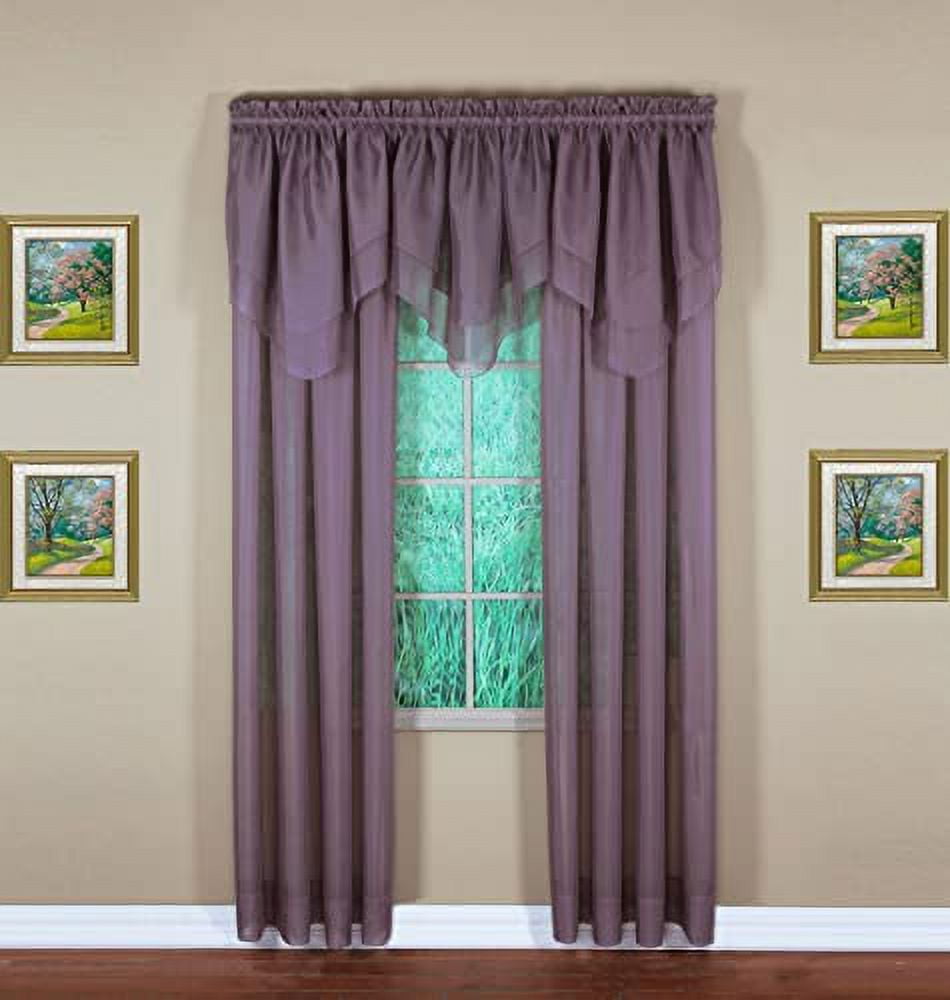 Emelia Original Voile Panel 63", Amethyst, 60"W X 63"L - Walmart.com