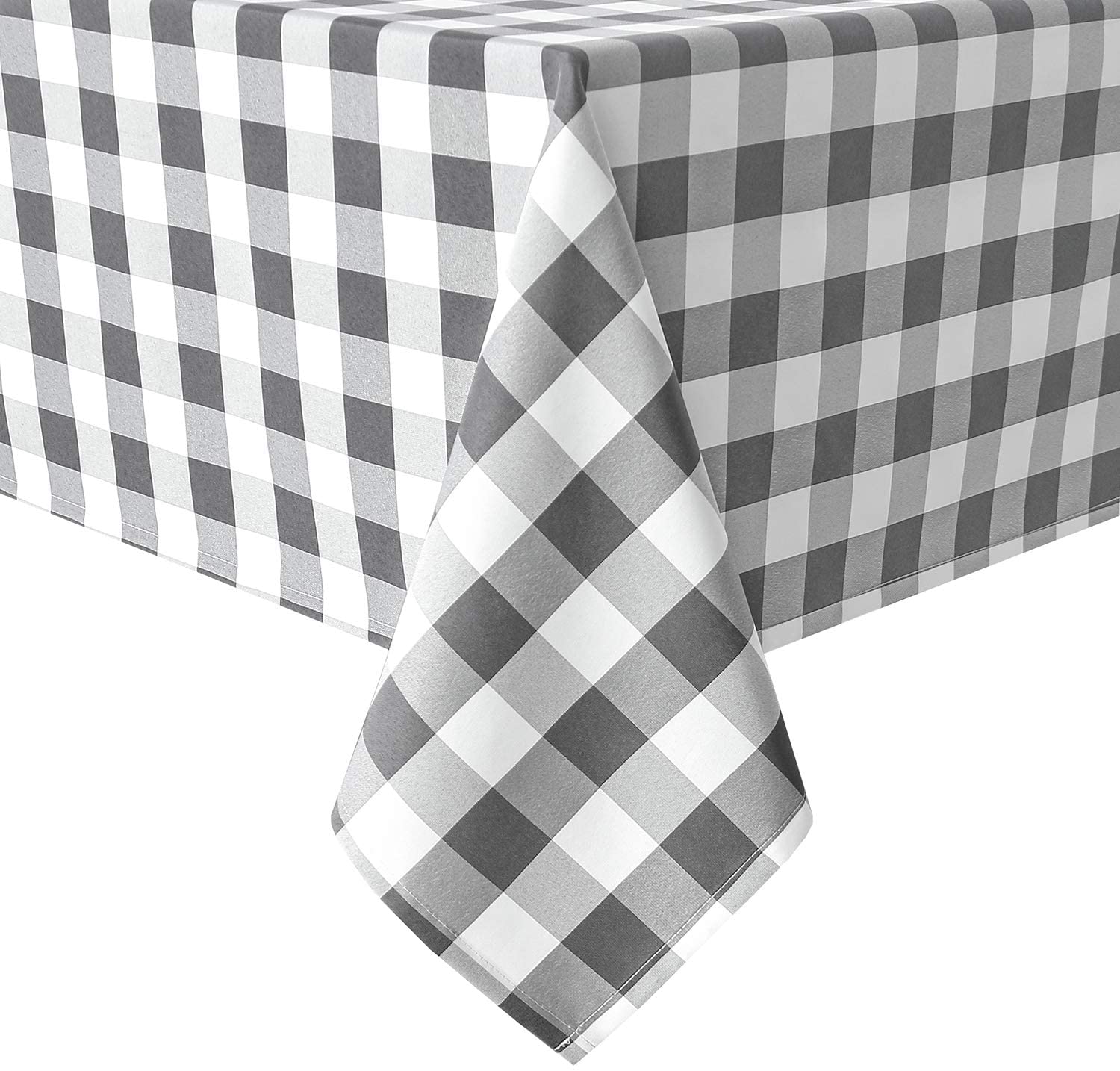 BalsaCircle 54" x 54" Square Gingham Checkered Polyester Tablecloth ...