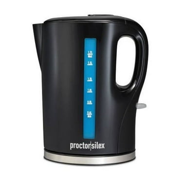 Farberware Stainless Steel 1.7 Liter Electric Tea Kettle, Silver ...