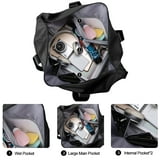 DAKIMOE Weekender Duffel Bag for Women, 35L Travel Carry-On, Wet Dry ...