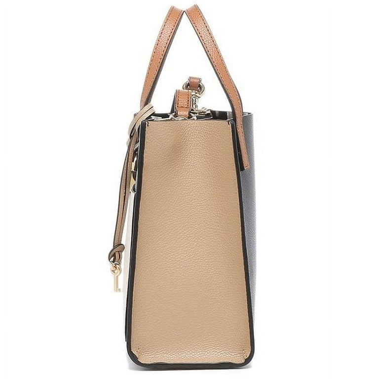 Marc Jacobs Grind Mini Smoked Almond Colorblock Leather Tote Marc Jacobs Grind Mini Smoked Almond Colorblock Leather Tote