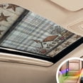 Barn Star Farmhouse Window Privacy Film Rainbow Static Cling Stain ...