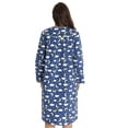 Dreamcrest Short Sleeve Flannel Duster Housecoat Women Sleepwear 9280 ...