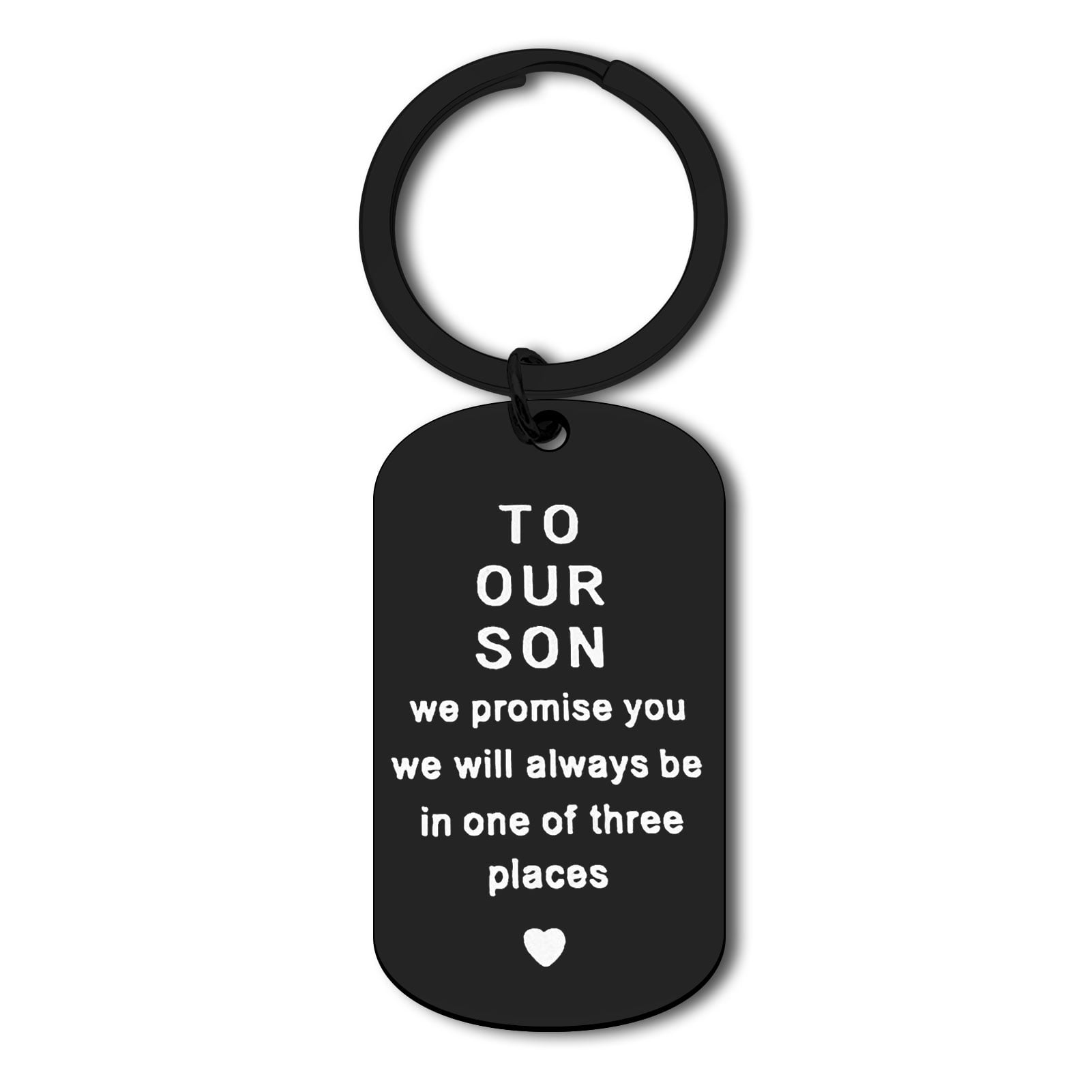 Son Gifts from Mom Dad Inspirational Keychain Gifts To Our Son Keyring ...
