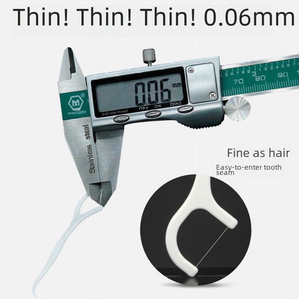 Gold dental floss 50 square box dental floss stick dental oral gift ...