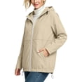 Cekizud Jackets for Women Solid Color Waterproof Rain Jacket with ...