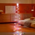 6Ft Spiral Christmas Tree Light,Outdoor Christmas Tree with Star Topper ...